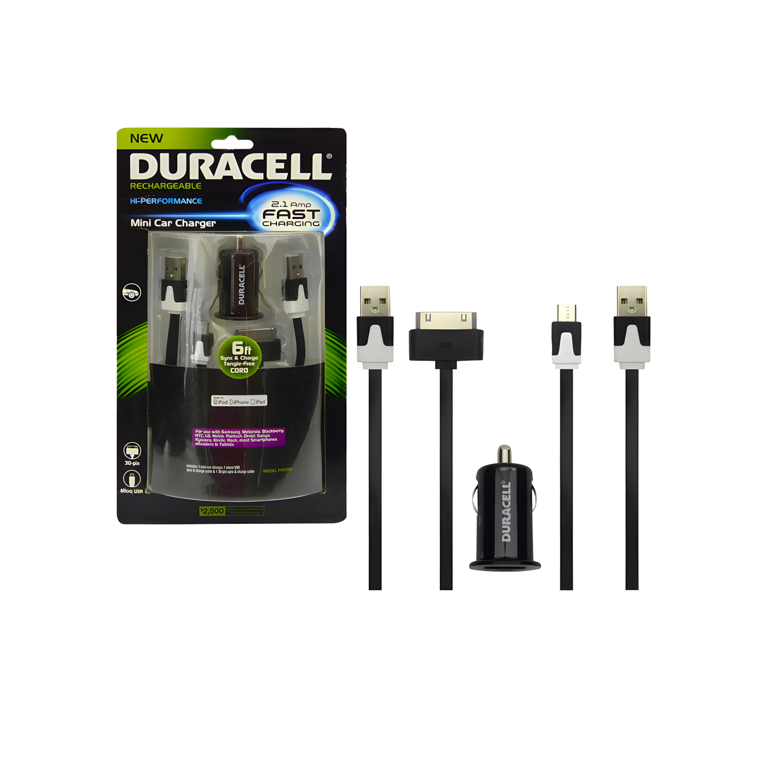 Cargador Duracell Con Cable USB Micro Y Cable Iphone 30 Pin ⋆ ...